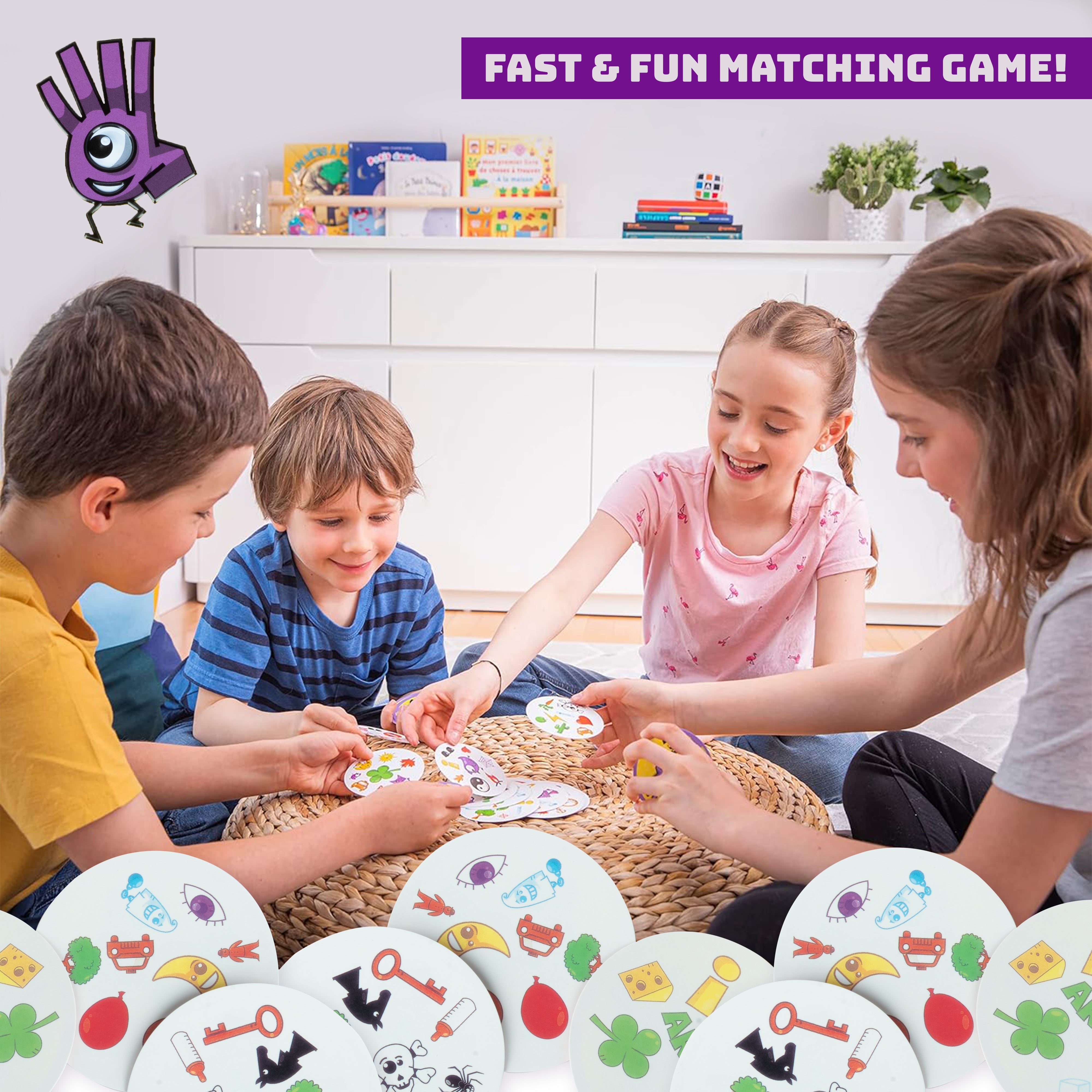 Family Fun Dobble Card Game (55 Cards, 5 Games in 1) | FLYI