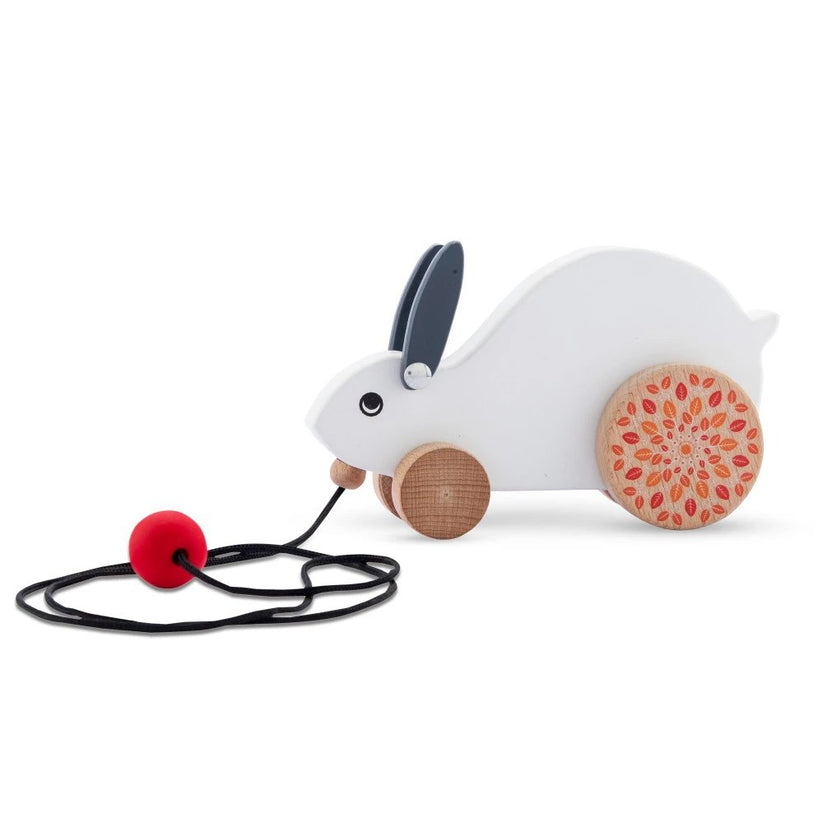 Shop Fun Wooden Pull Along Rabbit Toy for Kids | FLYI